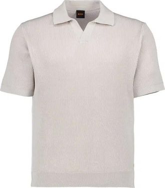 Boss Orange by Hugo Boss BOSS Orange Herren Polo-Shirt beige meliert