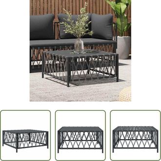 vidaXL vidaXL Gartenm&ouml;bel - Gartentisch Anthrazit 70x70x34 cm Gewebe