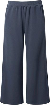 Ulla Popken Jogginghose Jogginghose Seitenschlitz weites Bein Elastikbund