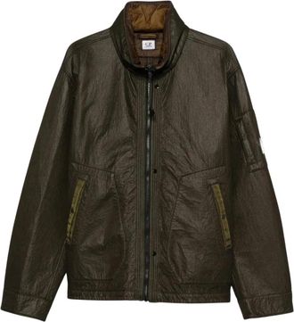 C.P. Company Hochgeschlossene Jacke mit Linsen-Detail - - Jackets - Herren - Gr&uuml;n - L