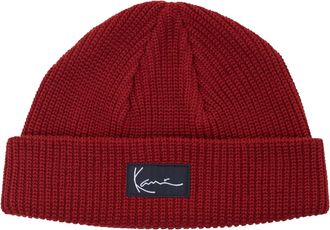 Karl Kani Unisex KA-233-005-1 KK Woven Signature Fisherman Beanie red, one Size