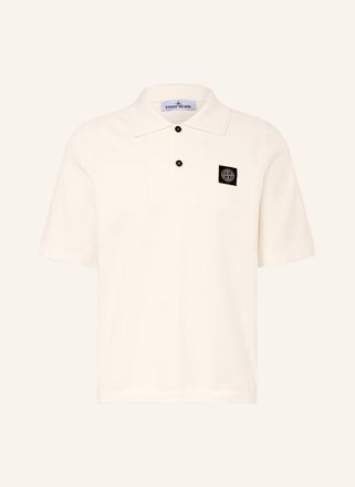 Stone Island Strick-Poloshirt Loose Fit beige