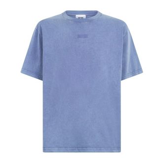 GCDS Stone-washed T-Shirt - - Tops - Herren - Lila - XS
