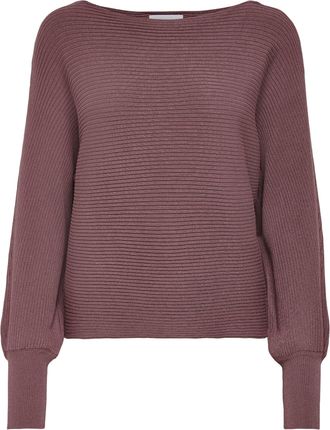 Only Damen Kurzer Strickpullover | Knitted Basic Stretch Sweater | Langarm Shirt U-Boot ONLADALINE, Farben:Rot, Gr&ouml;&szlig;e:XL