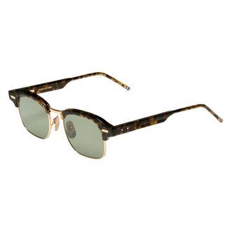 Thom Browne Lunettes de soleil carr&eacute;es en ac&eacute;tate et titane - unisex - Accessoires - Brun - Taille: 49 MM