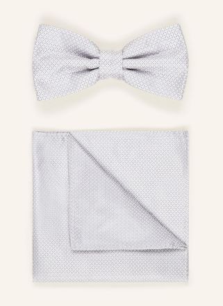 Paul Paul Set: Fliege Und Einstecktuch grau