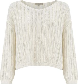 Antonelli Femme, Pulls, Blanc, Taille: 38 FR Edera Jersey