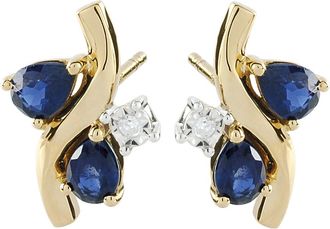 Edenly Ohrstecker Algoma - Saphir und Diamanten