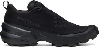 Maison Margiela Homme, Chaussures, Noir, Taille: 41 1/2 EU Baskets stampa linguetta a strappo suola tacchetti