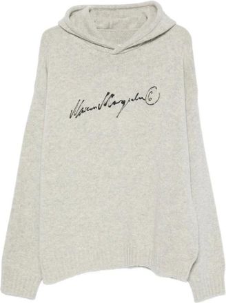 Maison Margiela Homme, Sweatshirts et sweats &agrave; capuche, Gris, Taille: L Knit Sweat &agrave; capuche