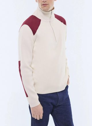 Fursac Pull col camionneur en laine et coton - Taille XL - Homme