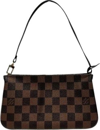 Louis Vuitton Sac bandouli&egrave;re Damier en toile Pre-owned - Femme - Pre-owned - Brun - Taille: ONE Size