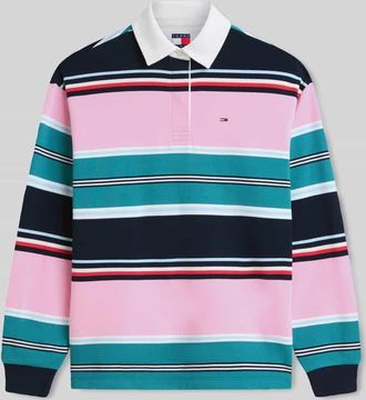 Tommy Jeans Relaxed Fit Rugbyshirt aus reiner Baumwolle