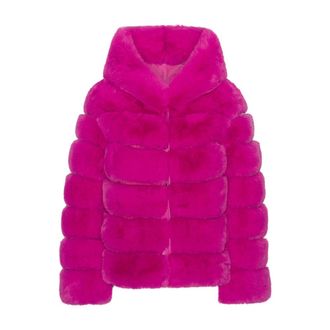 Americandreams Blake Kurze Jacke aus Kunstpelz - - Jackets - Damen - Rosa - M