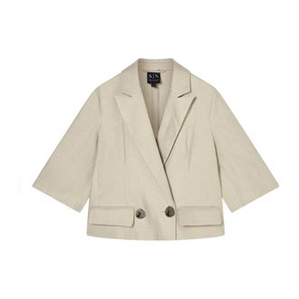 A|X Armani Exchange Femme, Vestes, Beige, Taille: 38 FR Xw001981 Af21530 Blazer