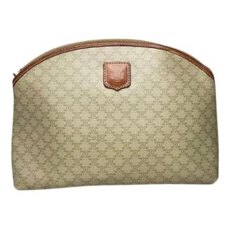Celine Pochette en cuir vintage Pre-owned - Femme - Pre-owned - Beige - Taille: ONE Size
