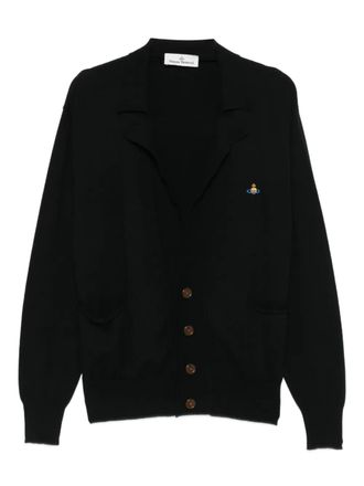 Vivienne Westwood cardigan à logo Orb - Noir