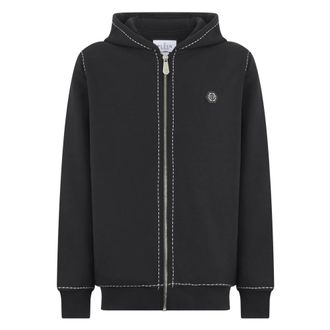 Philipp Plein Homme, Sweatshirts et sweats &agrave; capuche, Noir, Taille: M Zip-throughs