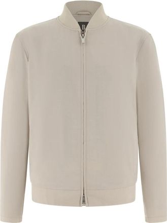 Boggi Milano Homme, Vestes, Beige, Taille: M Wool Blend Bomber Jacket