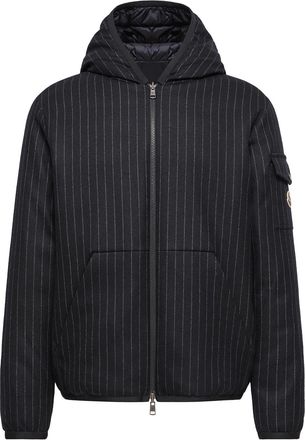 Moncler Moncler Veste Courte R&eacute;versible &Agrave; Capuche Ceze, Homme, Bleu, Taille: 0