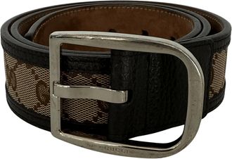 Gucci Gürtel - Gucci GG Belt Beige 85cm/ good - Gr. ONE SIZE - in Braun - für Damen