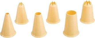 Ibili Ibili 768300 Spritztüllen-Set, Kunststoff, weiß, 4 x 3 x 3 cm, 6-Einheiten