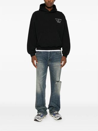 Cole Buxton Logo-Embroidered Sweatshirt - Black