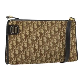 Dior Pre-owned Vintage Trotter Canvas Schultertasche - - Pre-owned - Damen - Beige - ONE SIZE