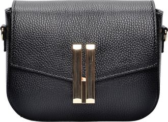 Anna Luchini Schwarz Rindsledertasche