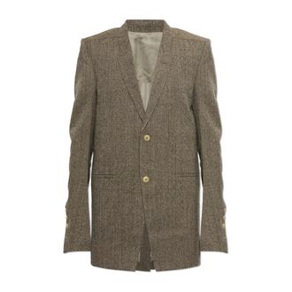 Rick Owens Wollblazer mit Einzelschlitz - - Jackets - Damen - Braun - L