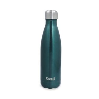Swell Bouteille deau originale, Green Sapphire, 500ml. La bouteille isotherme garde les boissons froides et chaudes - Bouteille dhydratation en acier inoxyd
