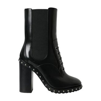 Dolce & Gabbana LaceUp Studded Boots - - Shoes - Damen - Schwarzk - 36 EU