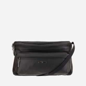 Gucci Unisex Shoulder Bag Tag Medium Black Calf Skin