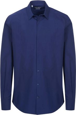 Dolce & Gabbana Herrenhemd Klassischer Stil - - Shirts - Herren - Blau - M