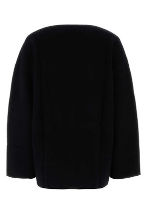 Jil Sander Womens Jumper Black Virgin Wool Cashmere