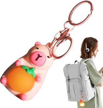 Generic Joli porte-cl&eacute;s - Pendentif lumineux super mignon, porte-cl&eacute;s amusant en forme de poup&eacute;e pour sacs, sacs &agrave; dos et cl&eacute;s, adorable porte-cl&eacute;s animal pou