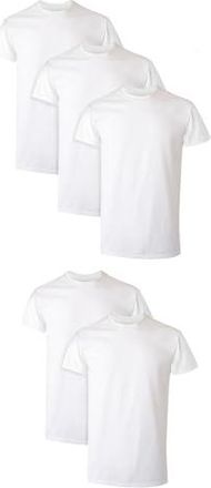 Hanes Mens Moisture-Wicking Crewneck Performance Undershirt, 5-Pack Tricot, Blanc, XXL (Lot de 5) Homme