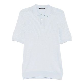 Tagliatore Kart Button Strick-Polohemd - - Knitwear - Herren - Blau - XL