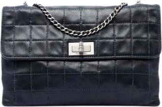 Chanel Sac bandouli&egrave;re matelass&eacute; en cuir dagneau Pre-owned - Femme - Pre-owned - Noir - Taille: ONE Size
