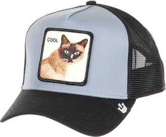 Goorin Brothers Cool Cat Chat Bleu Noir Casquette de Camionneur Ajustable