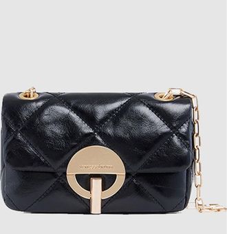 Vanessa Bruno Petit Sac Moon Cuir Verni Noir