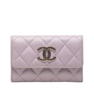 Chanel Pre-owned Quilted Card Holder - - Pre-owned - Damen - Lila - ONE SIZE