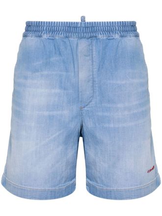 Dsquared2 Bermudas mit Logo-Stickerei - Blau