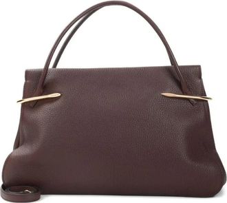 Givenchy Hobo Bags - Textured Brown Handbag With Gold-Tone Accents - Gr. unisize - in Grau - f&uuml;r Damen