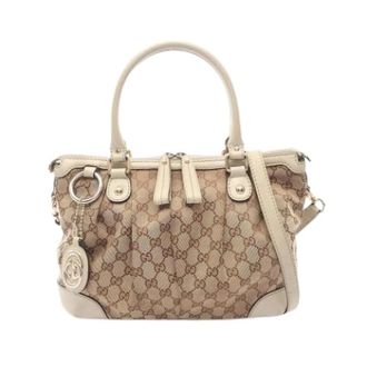 Gucci Sac &agrave; main vintage en toile Pre-owned - Femme - Pre-owned - Beige - Taille: ONE Size
