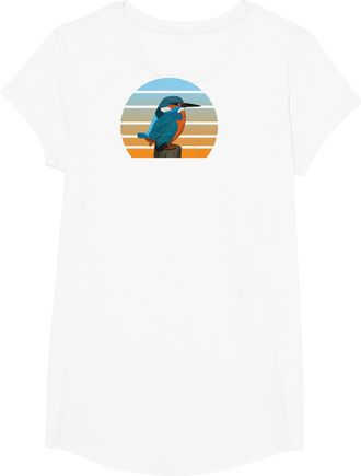 jz.birds Eisvogel Vogel Zeichnung Tierfreund Vogelbeobachter Biologe T-Shirt