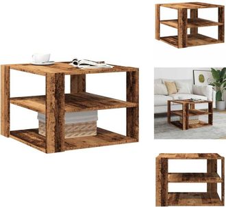 vidaXL Vidaxl - Couchtisch Altholz-Optik 58x58x40 cm Holzwerkstoff - Couchtisch - Couchtische - Beistelltisch - Sofatisch