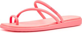 Crocs Miami Toe Loop Sandalen, Flache Damen-Sandalen, Guave, Gr&ouml;&szlig;e 39, Guave, 39 EU