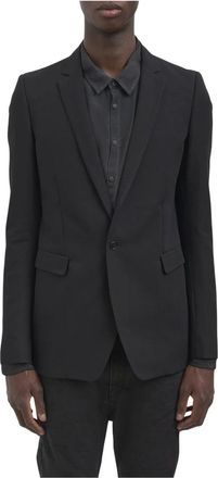 Po&eacute;me Boh&eacute;mien Poeme Bohemien, Homme, Vestes, Noir, Taille: M Giacca Costruita in Cotone e Seta