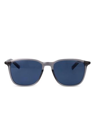 Montblanc lunettes de soleil &agrave; monture carr&eacute;e - Gris